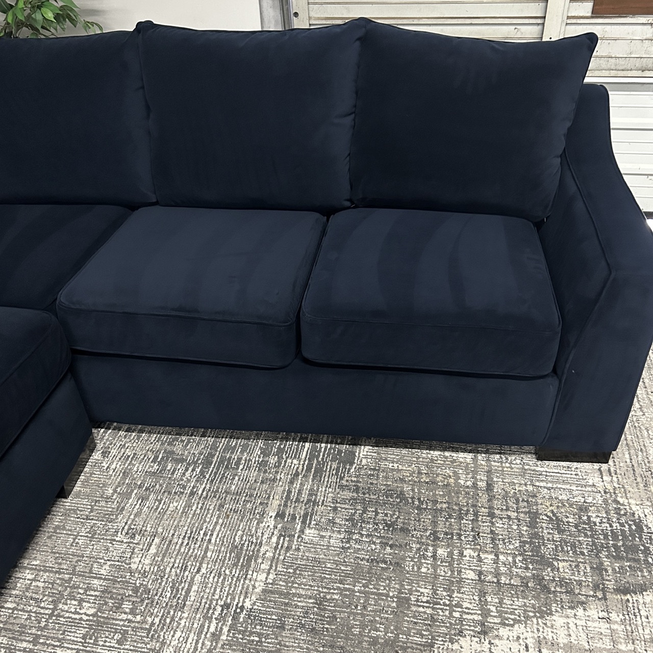 Dark Blue Sectional Living Spaces - Free Delivery | CouchCycled - Ft Worth