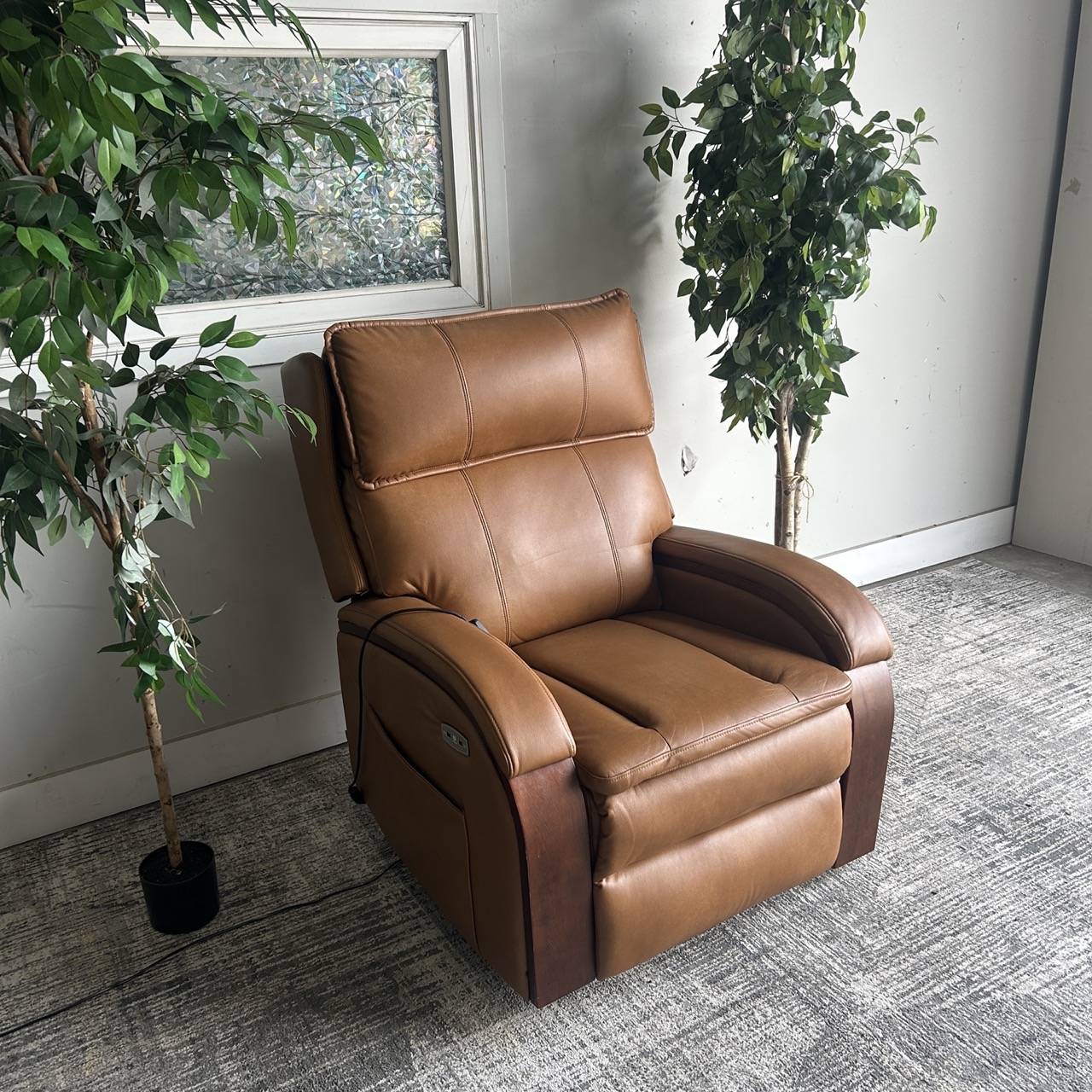 MCombo Recliner Chair Leather Tan - Free Delivery | CouchCycled of Fort ...