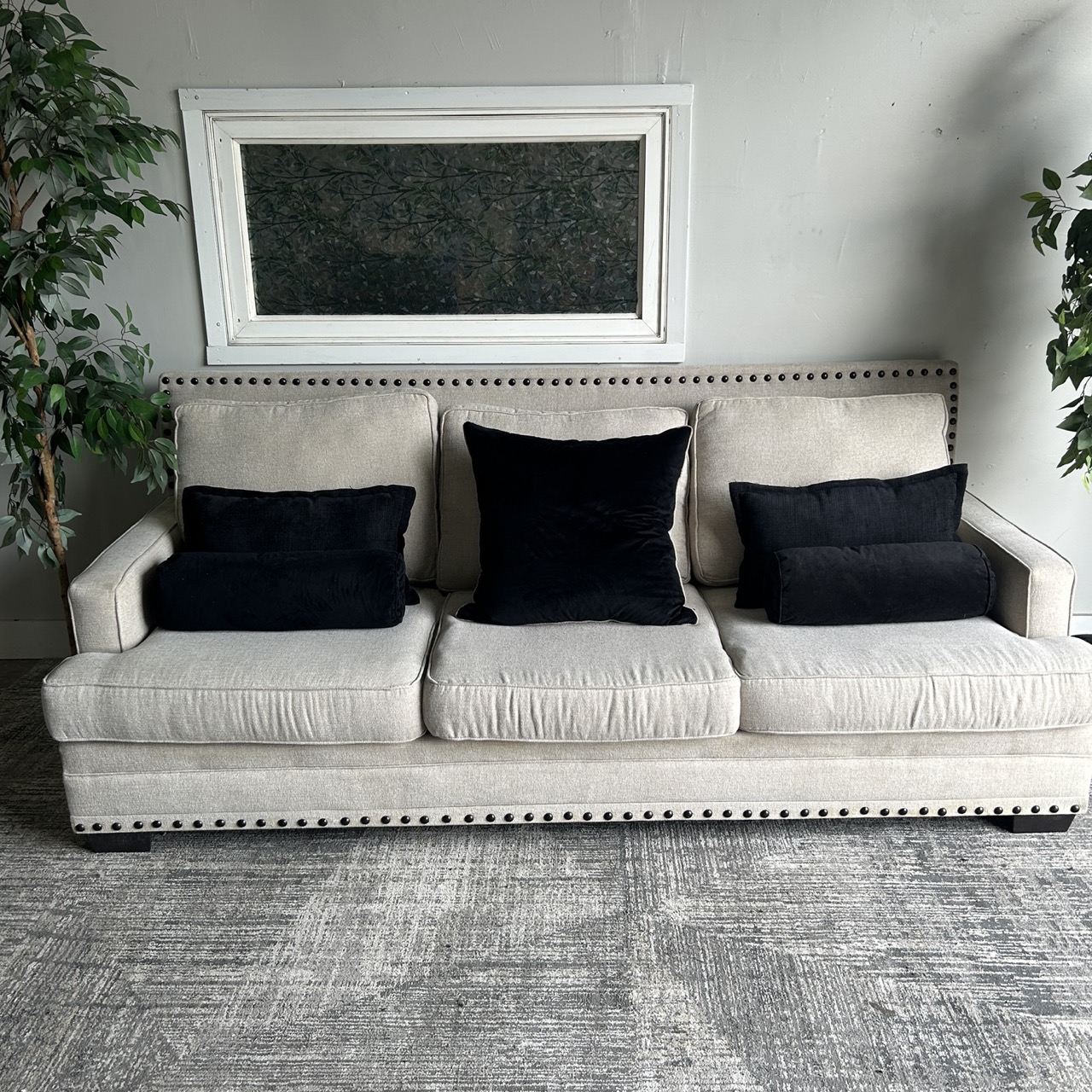 Tan Couch Three Seater - Free Delivery | CouchCycled - Ft Worth