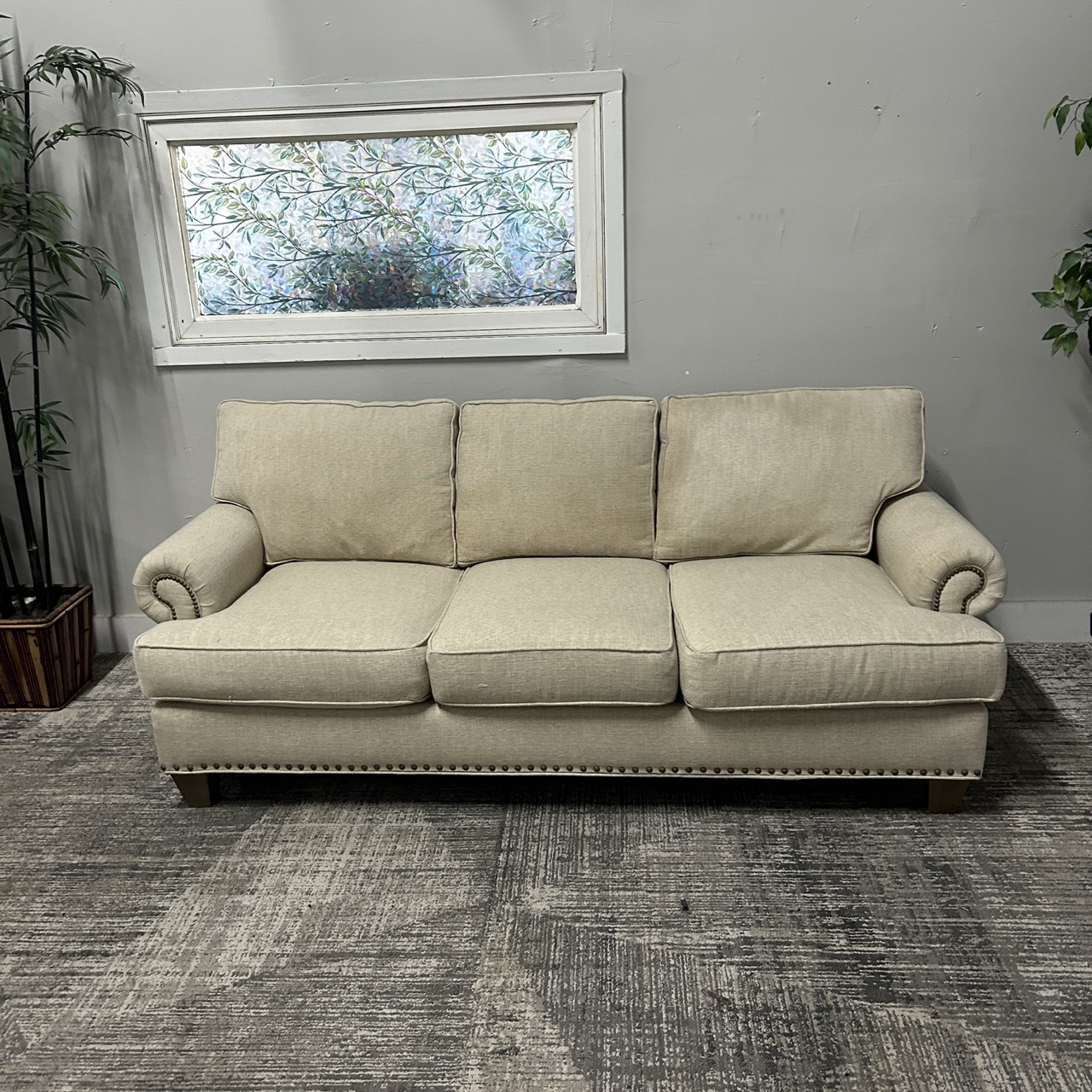Cream 3 Seat Couch | CouchCycled of Fort Worth